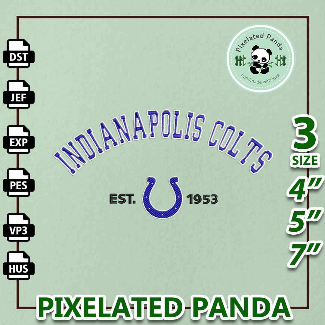 NFL Indianapolis Colts, NFL Logo Embroidery Design, NFL Team | Inspire ...