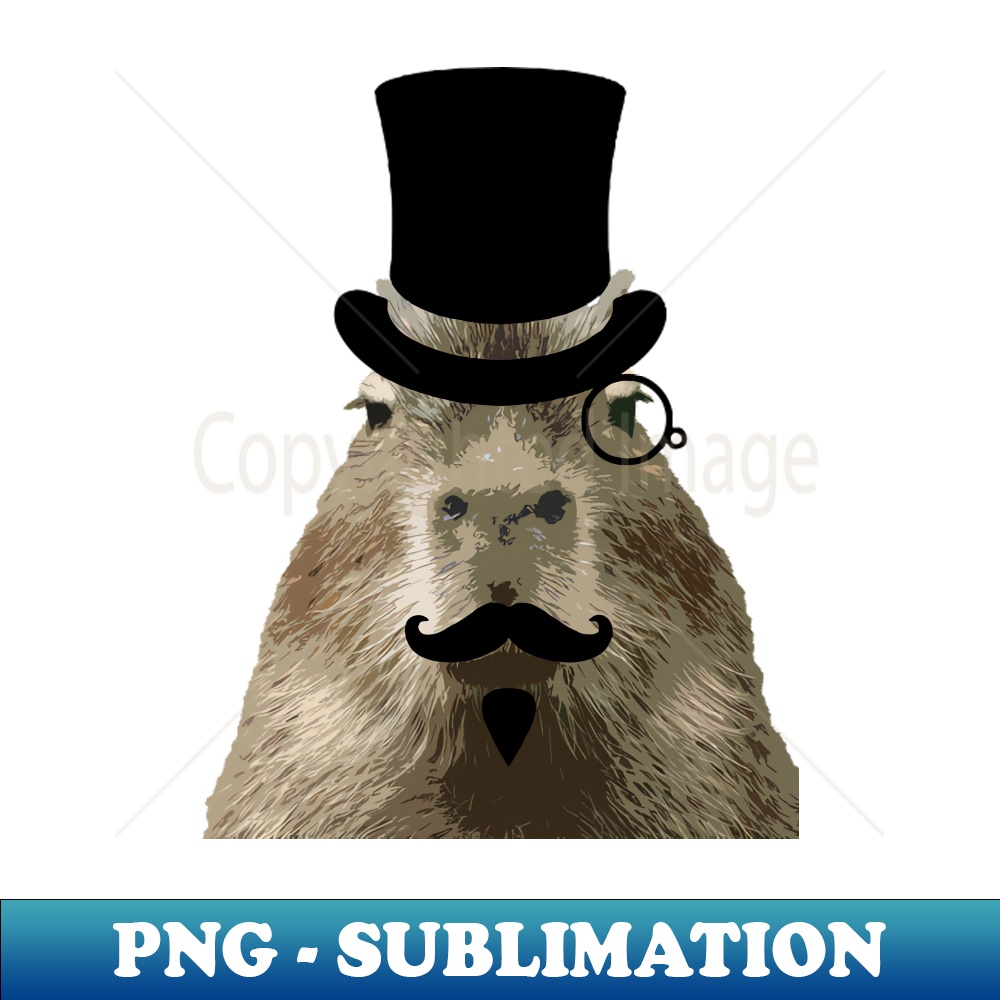 Fancy Capybara - PNG Transparent Sublimation File - Bring Yo | Inspire ...