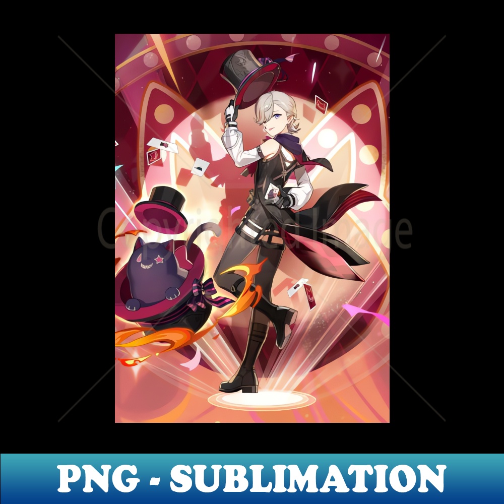 Lyney Genshin Impact - PNG Transparent Digital Download File - Inspire ...