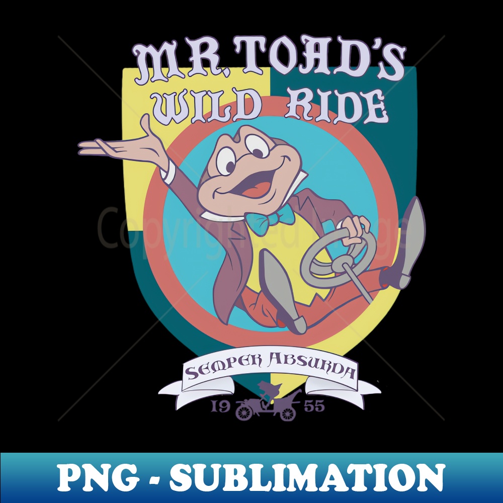 Mr Toads Wild Ride - 1955 - Decorative Sublimation PNG File | Inspire Uplift