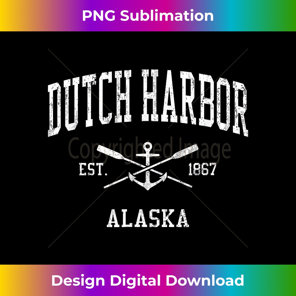 Dutch Harbor AK Vintage Crossed Oars & Boat Anchor Sports - | Inspire ...