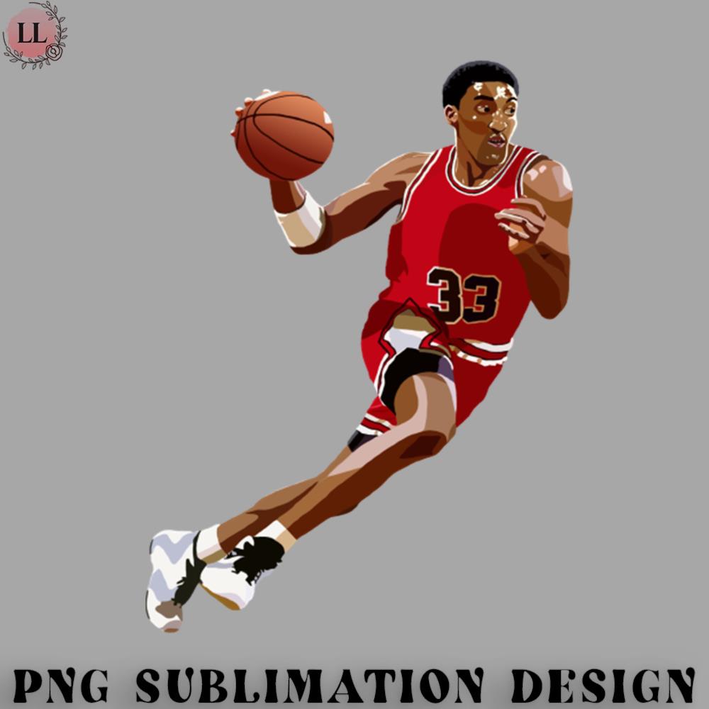 Basketball PNG Scottie Pippen | Inspire Uplift