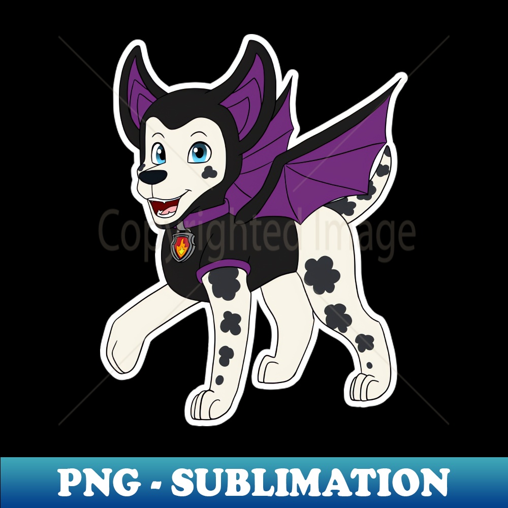 PAW Patrol Halloween Bat Marshall - Vintage Sublimation PNG | Inspire ...