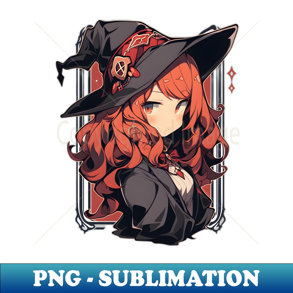 Magic red head anime girl - Creative Sublimation PNG Downloa | Inspire ...