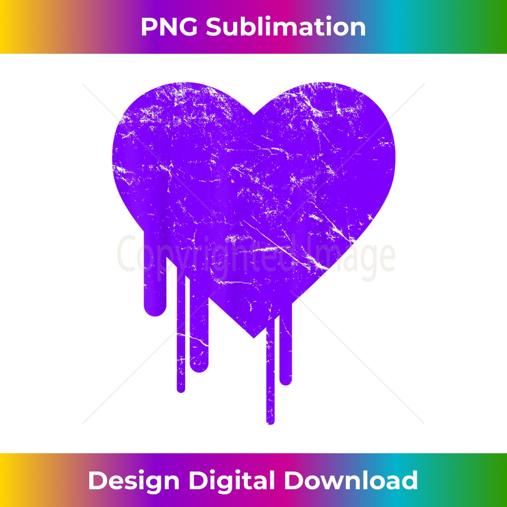 Bleeding Purple Heart - Chic Sublimation Digital Download - | Inspire ...