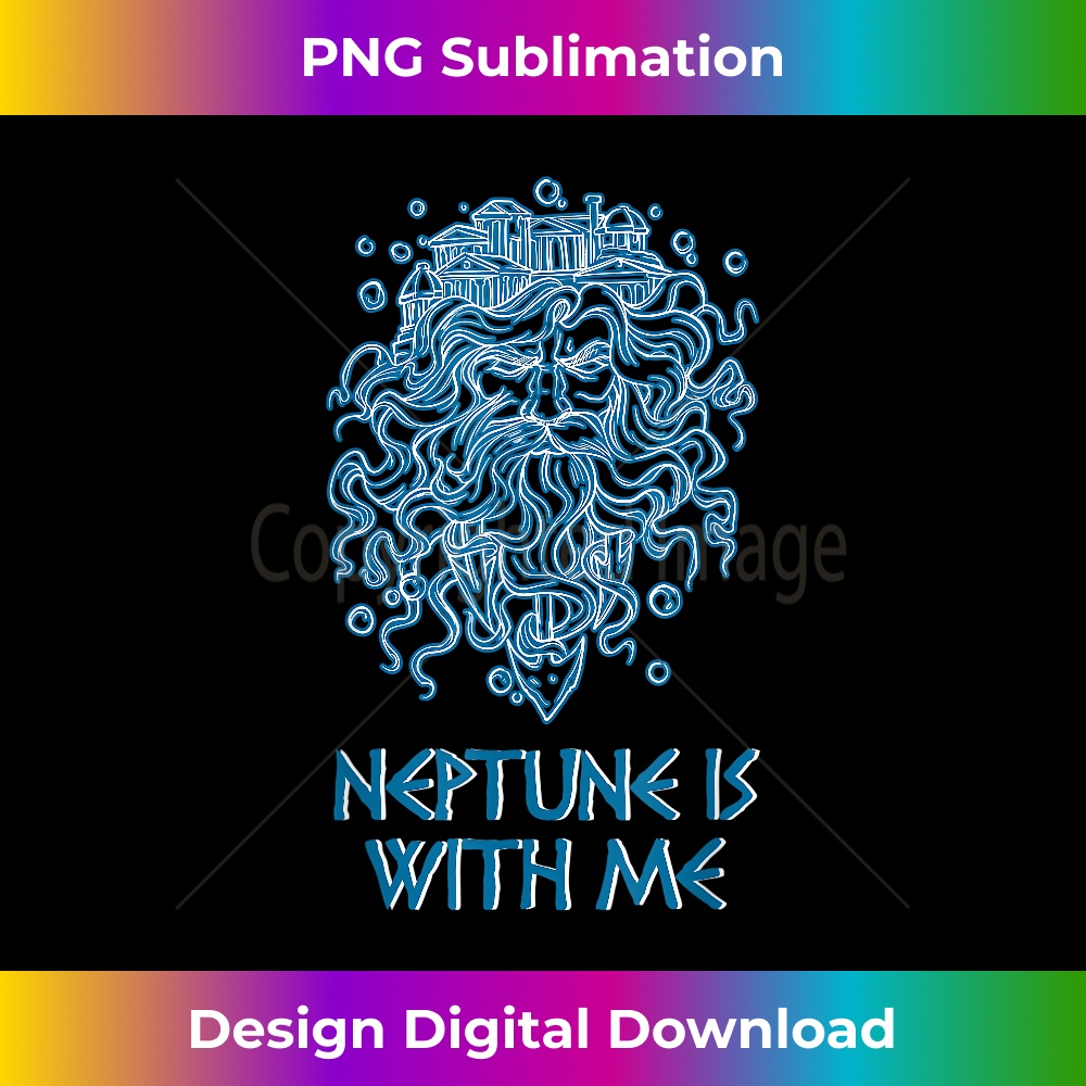 Sea Blue Neptune Is With Me Mythology Sea Deity Gift Idea - | Inspire ...