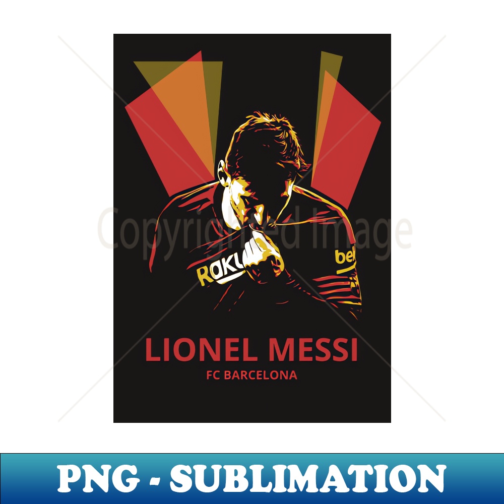 Lionel Messi FC Barcelona Pop Art - Exclusive PNG Sublimatio - Inspire ...