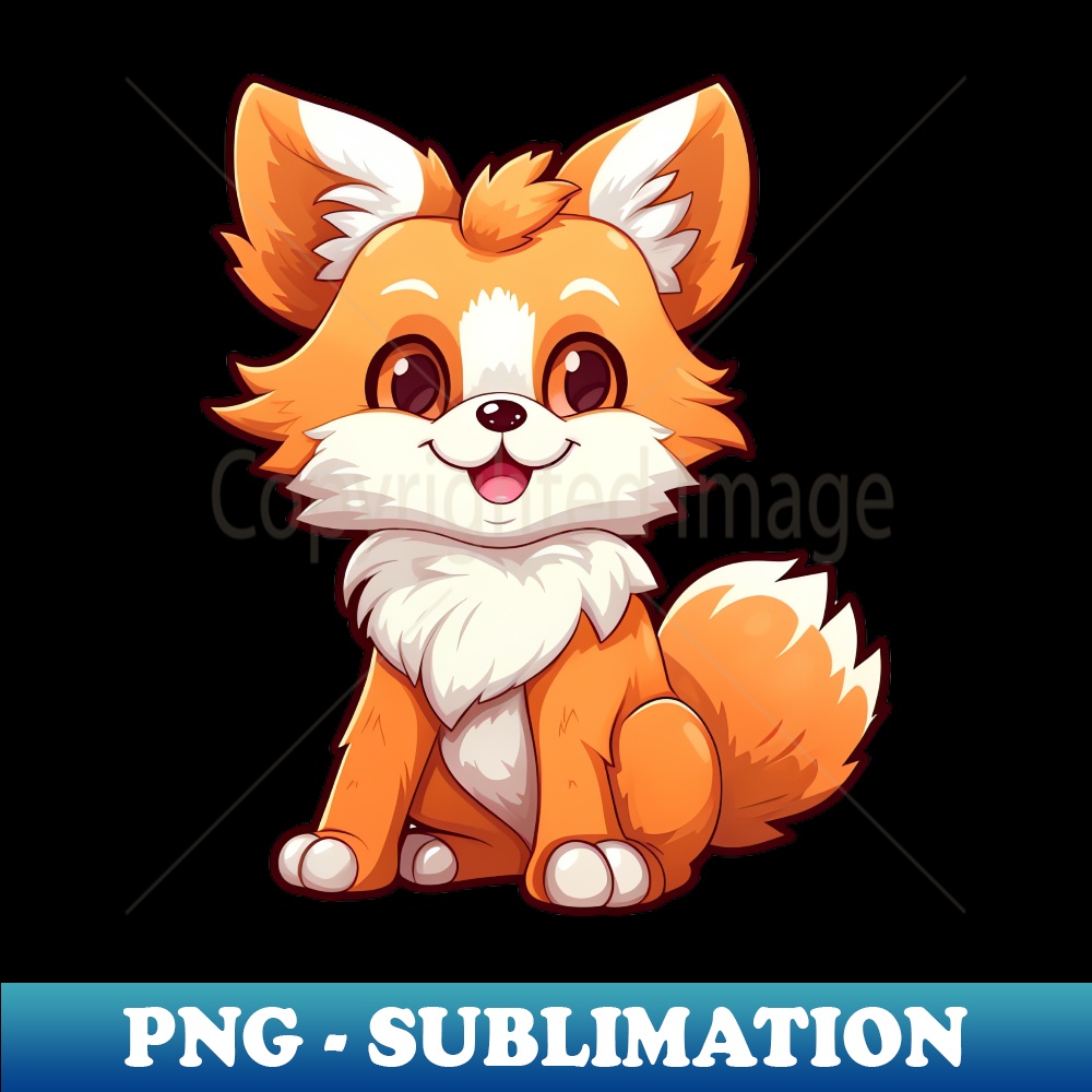 cute and mischievous fox with a fluffy tail - Digital Sublim | Inspire ...