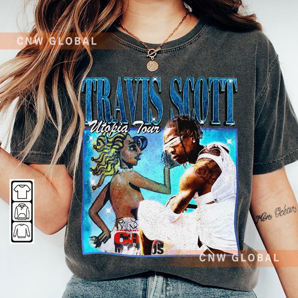 Travis Scott Rap Shirt, Utopia Circus Maximus World Tour Tic - Inspire ...