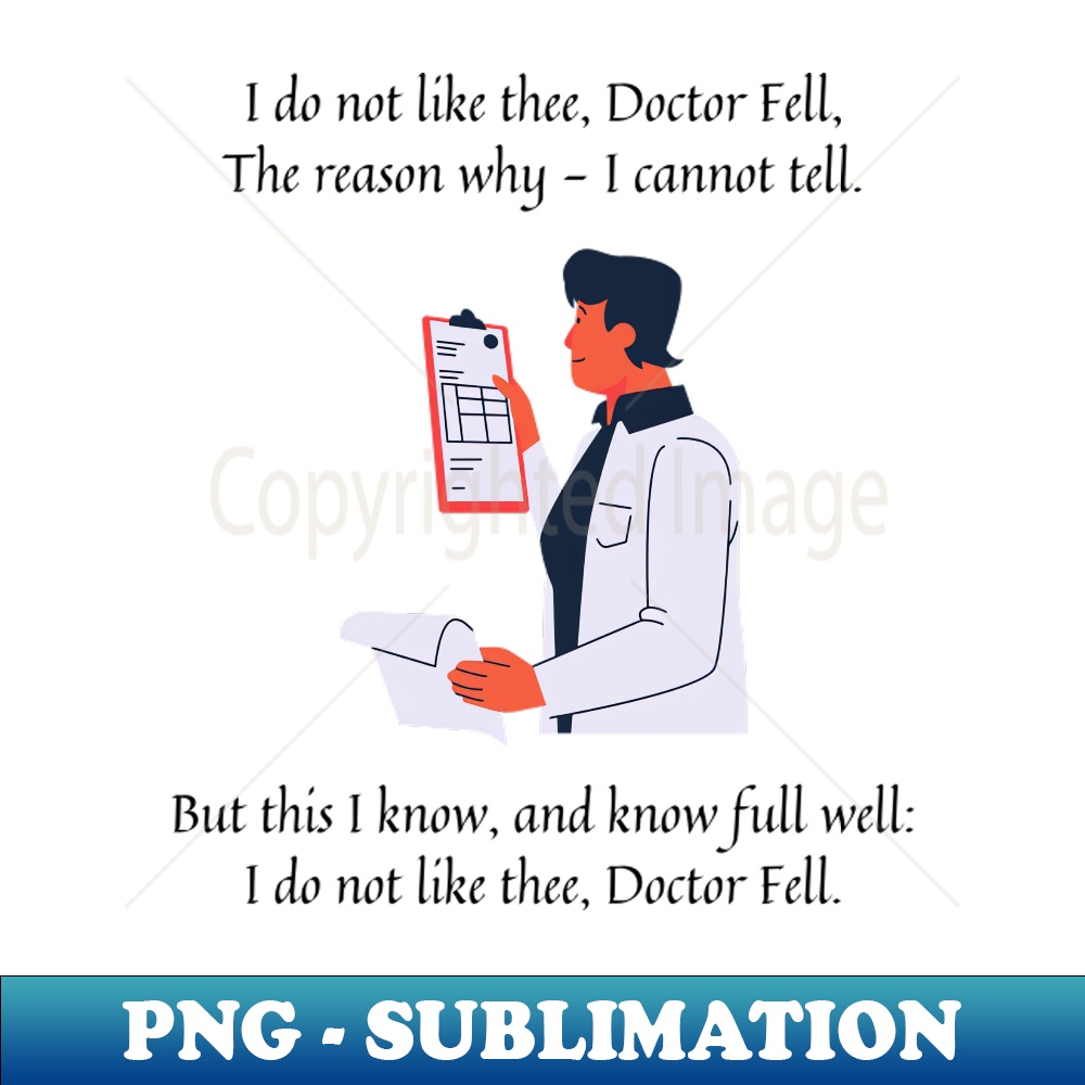 I do not like thee Doctor Fell nursery rhyme male version - | Inspire ...