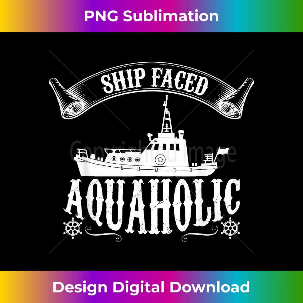 Ship Faced Aquaholic Hilarious Boating - Luxe Sublimation PN | Inspire ...
