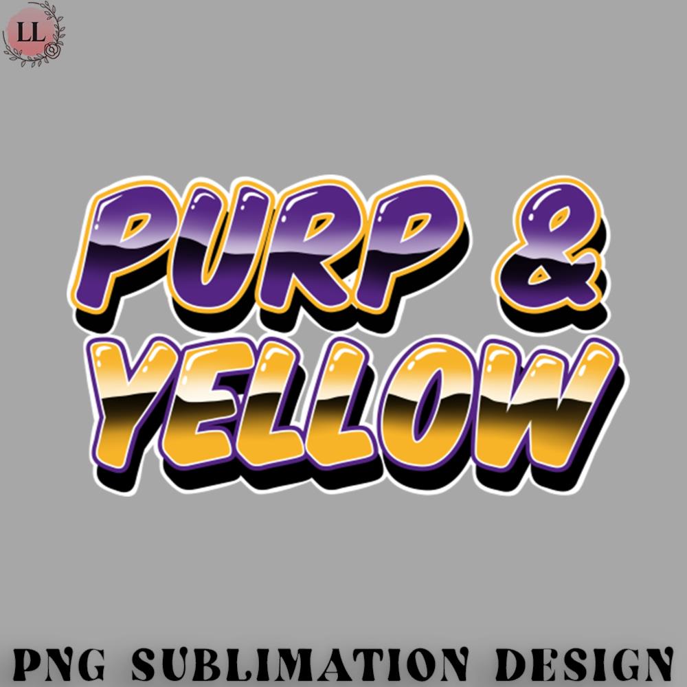 Basketball PNG Purp and Yellow | Inspire Uplift