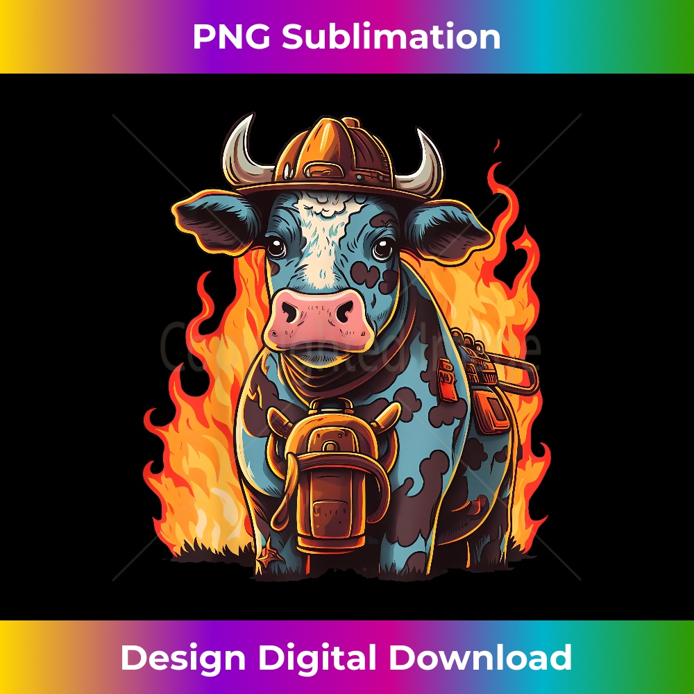 Cattle Fireman on Firefighter Cow - Crafted Sublimation Digi | Inspire ...