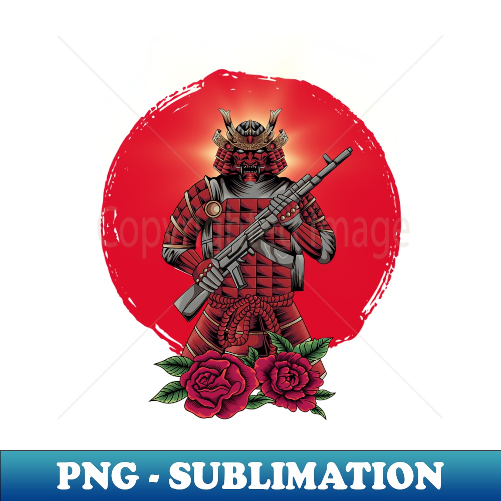 Retro samurai with a gun - Unique Sublimation PNG Download - | Inspire ...