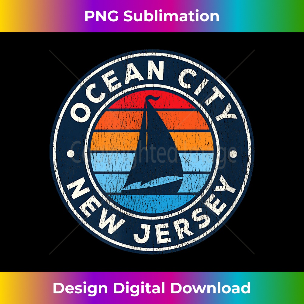 Ocean City New Jersey NJ Vintage Sailboat Retro 70s - Sleek | Inspire ...