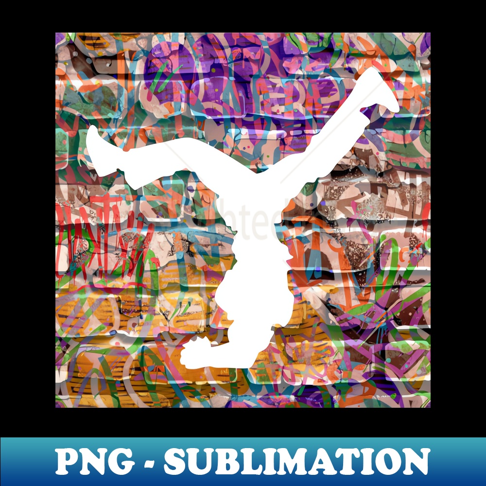 Break Dancer on Graffiti Background 6 - Instant Sublimation | Inspire ...