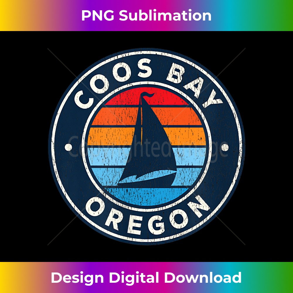 Coos Bay Oregon OR Vintage Sailboat Retro 70s - Bohemian Sub | Inspire ...