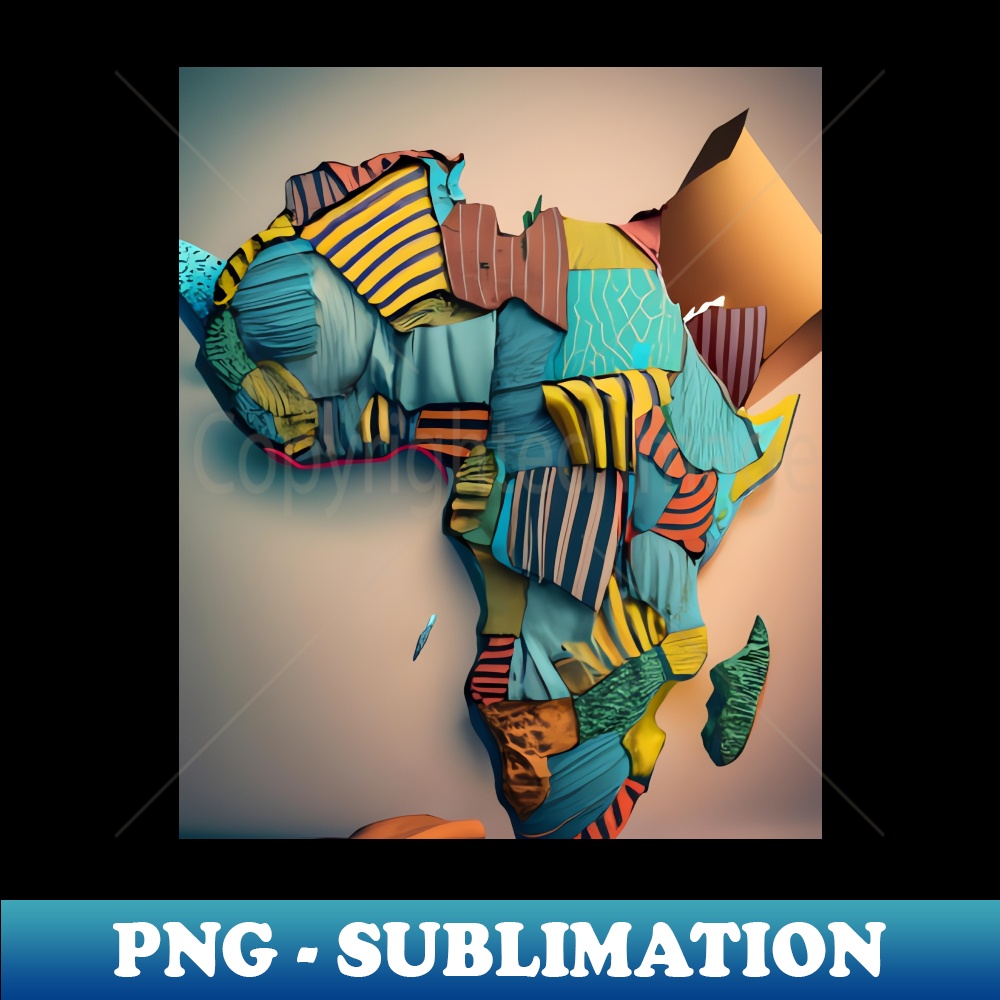 African Map In a Unique Form - PNG Transparent Sublimation F - Inspire ...
