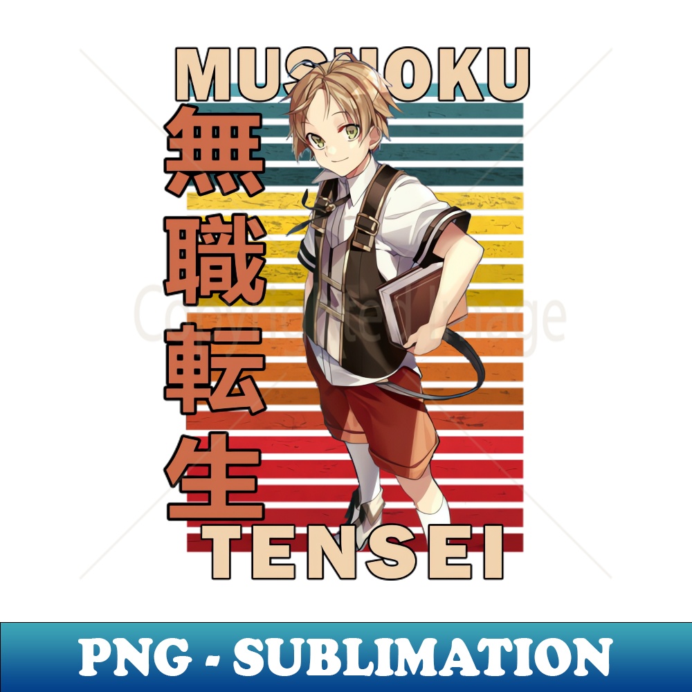 Rudeus Greyrat Mushoku Tensei - Elegant Sublimation PNG Down | Inspire ...