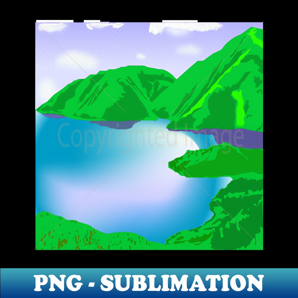 green mountain and blue lake - Trendy Sublimation Digital Do | Inspire ...