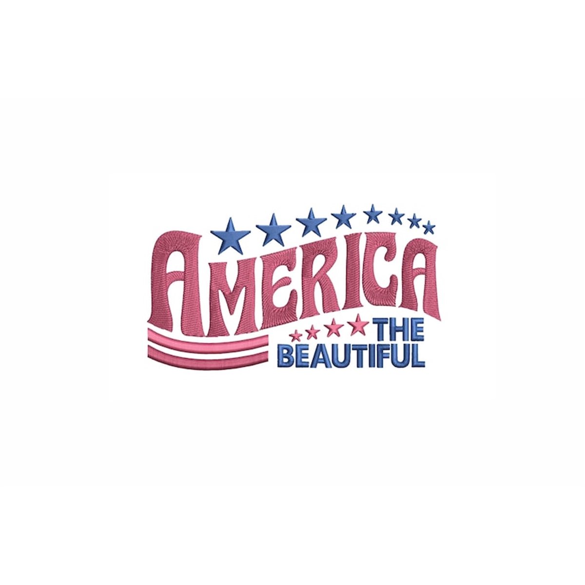 America the Beautiful Machine Embroidery Design. 4 Sizes. 4t | Inspire ...