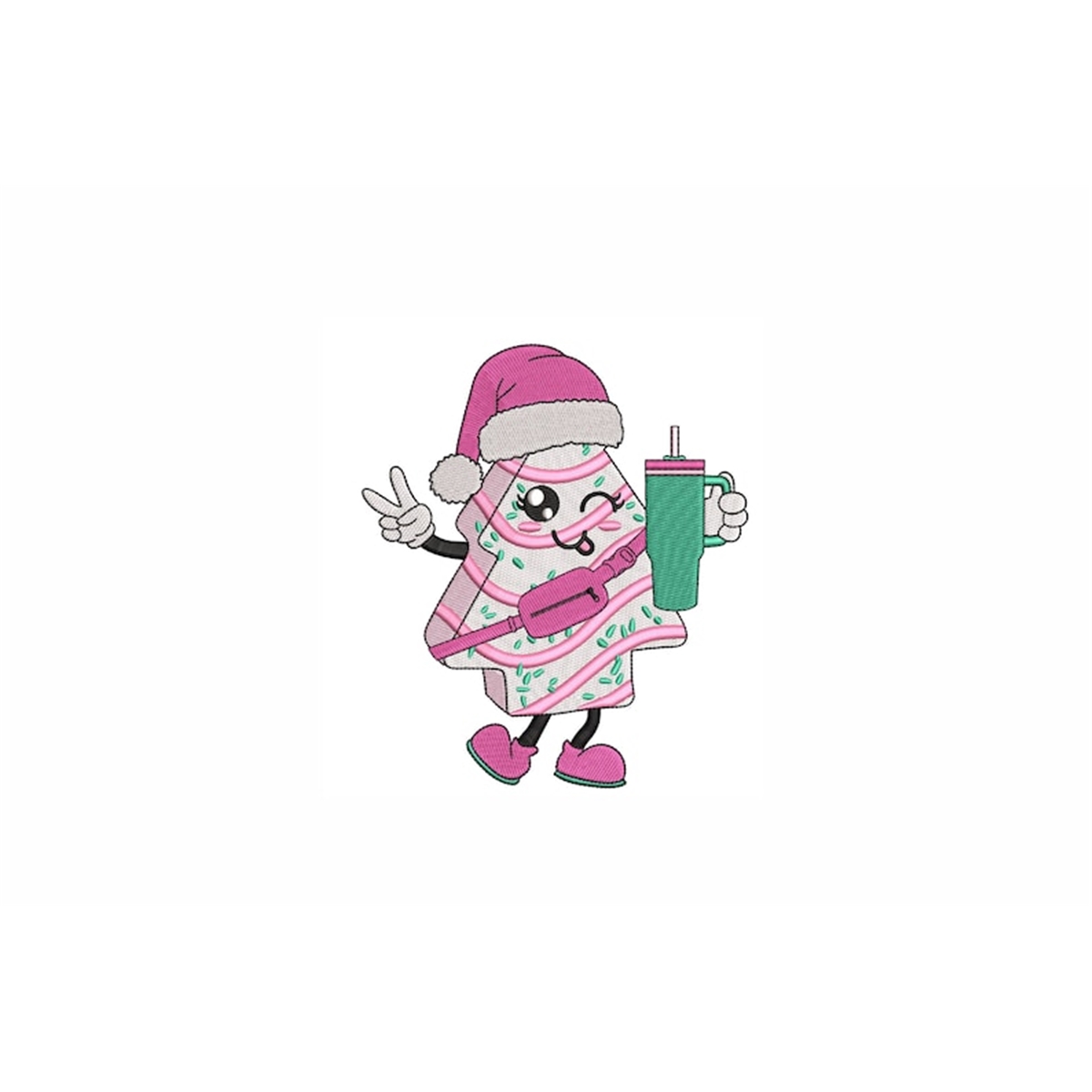 Christmas Tree Cake Machine Embroidery Design. 3 Sizes. Booj | Inspire ...