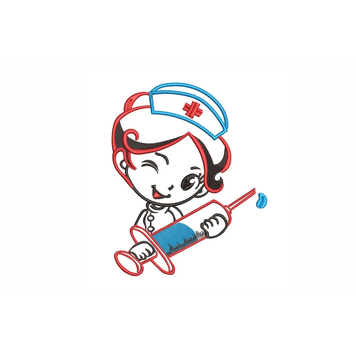 Doctor Machine Embroidery Design. 3 sizes - Inspire Uplift