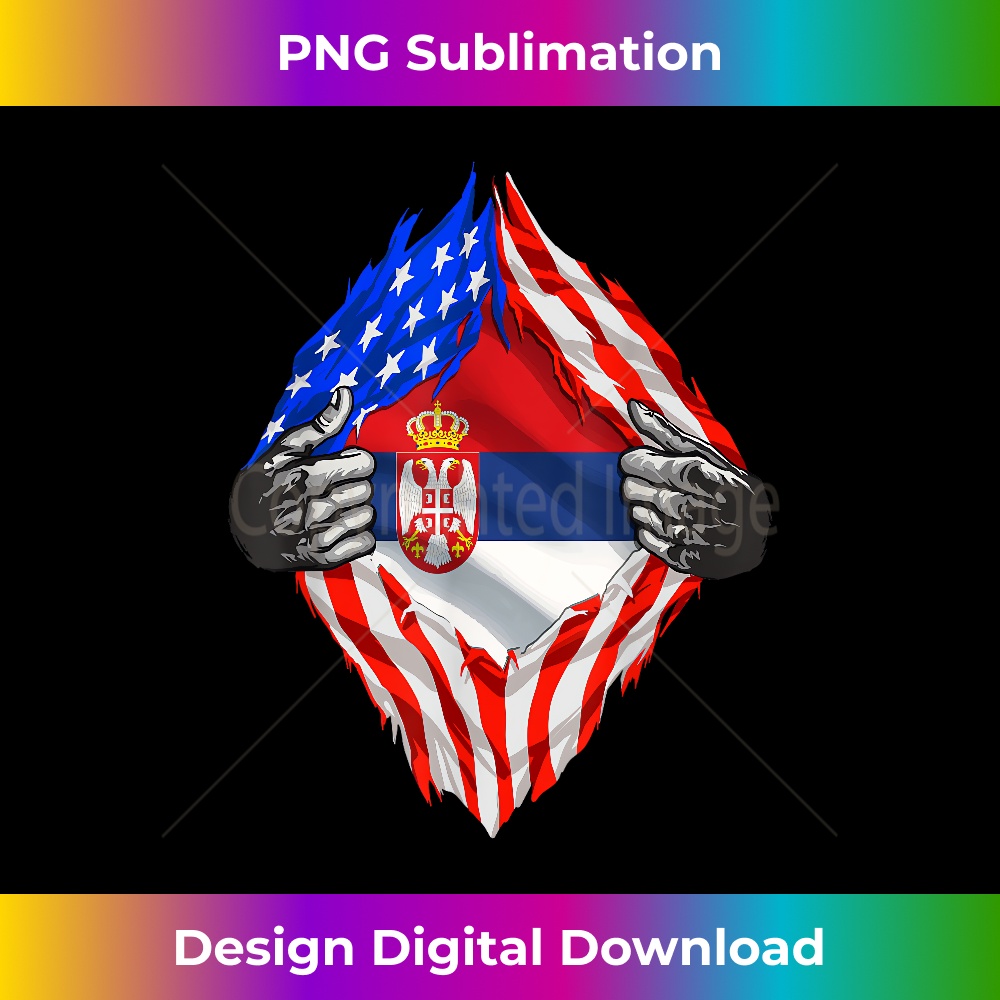 Super Serbian Heritage Serbia Roots USA Flag - Sophisticated | Inspire ...