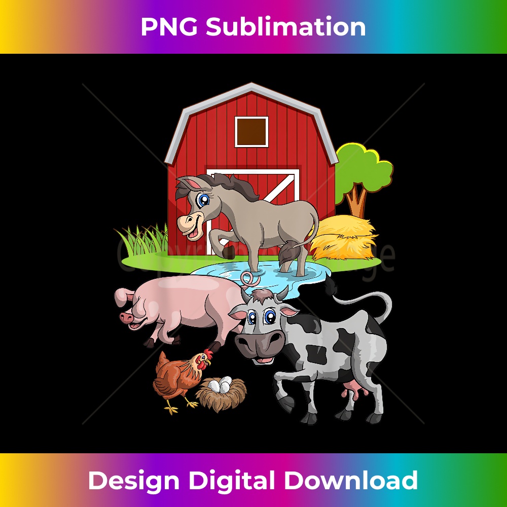 Cute Donkey Pig Chicken Cow Farming Kids Farm Animal - Eco-F | Inspire ...