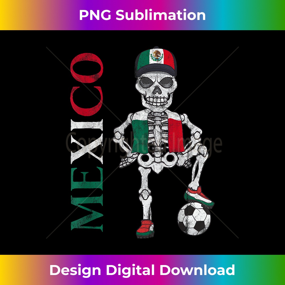 Mexico Soccer Skeleton Fan Flag Team - Sleek Sublimation PNG | Inspire ...