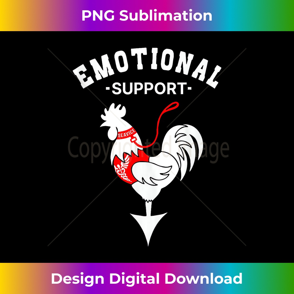 Chicken Emotional Support Cock Tank Top - Urban Sublimation | Inspire ...