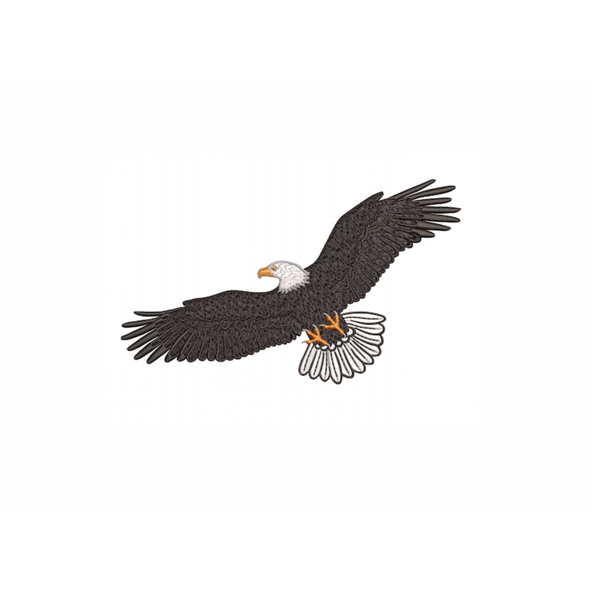 Bald Eagle Machine Embroidery Design. 6 Sizes. Bird Embroide | Inspire ...