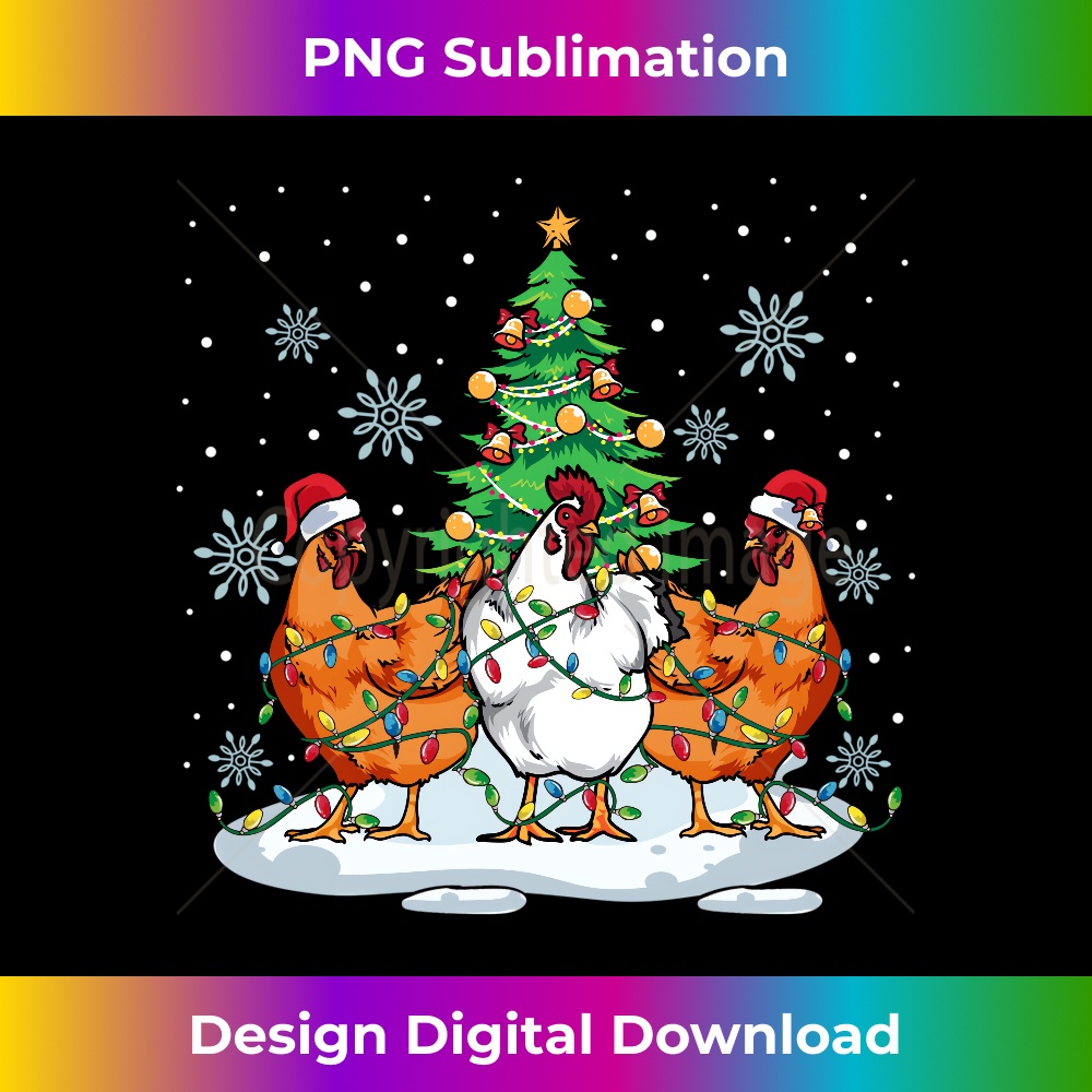 Cute Christmas Chickens And Rooster Tangled Christmas Lights | Inspire ...