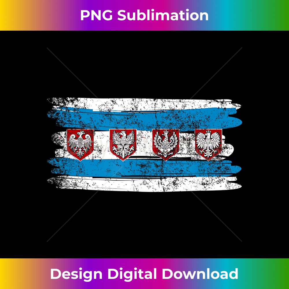 Chicago Poland Historic Polish Eagle Crests Chicago Flag - S | Inspire ...