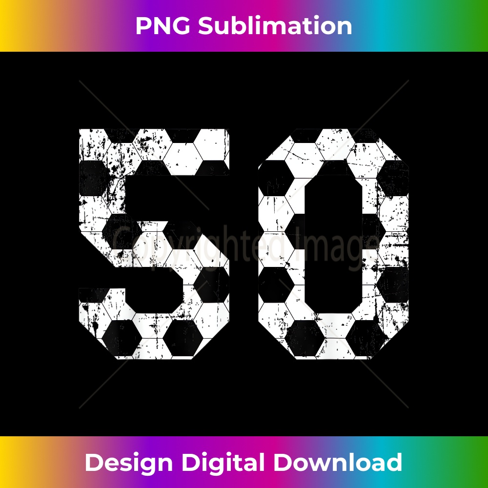 Vintage Soccer 50 Jersey Number - Sophisticated PNG Sublimat | Inspire ...