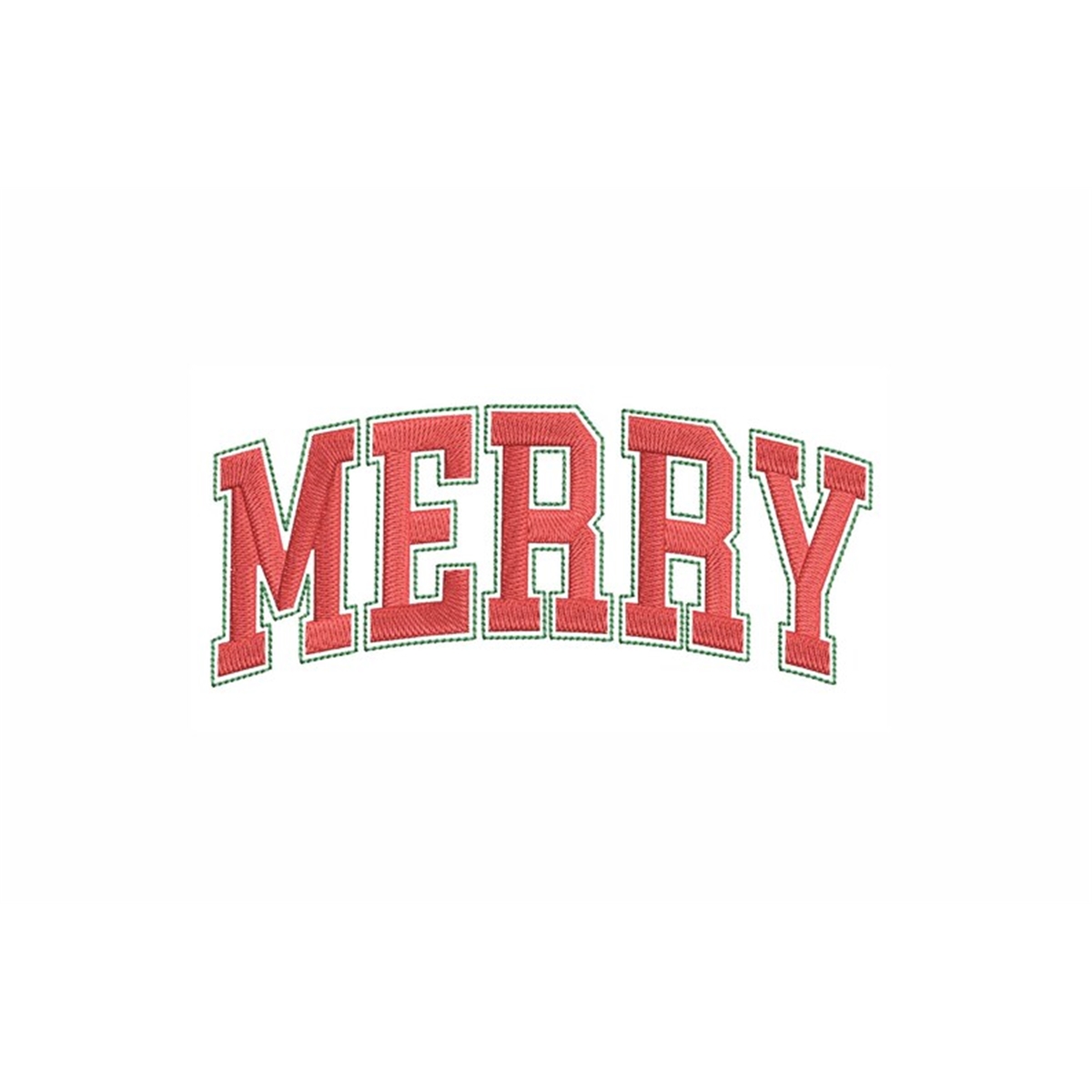 Merry Christmas Machine Embroidery Design. 5 Sizes. Merry Va - Inspire ...