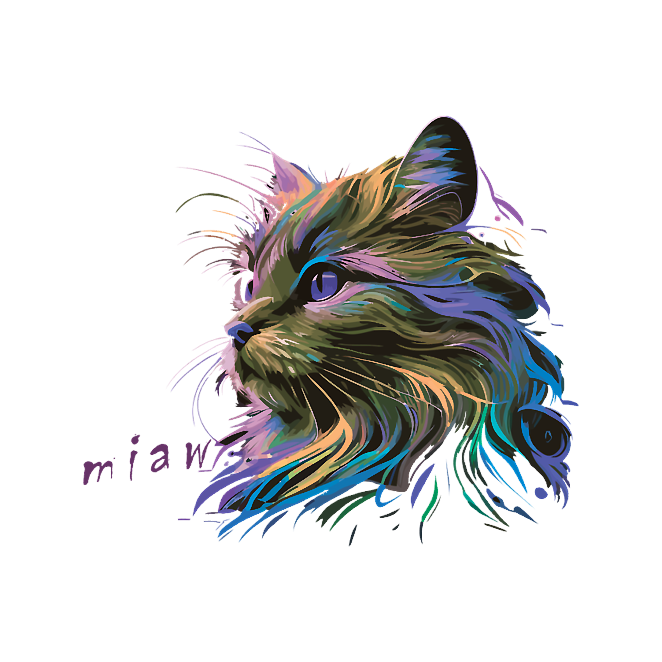 Cat miaw love, cat lovers, miaw, meow2 | Inspire Uplift