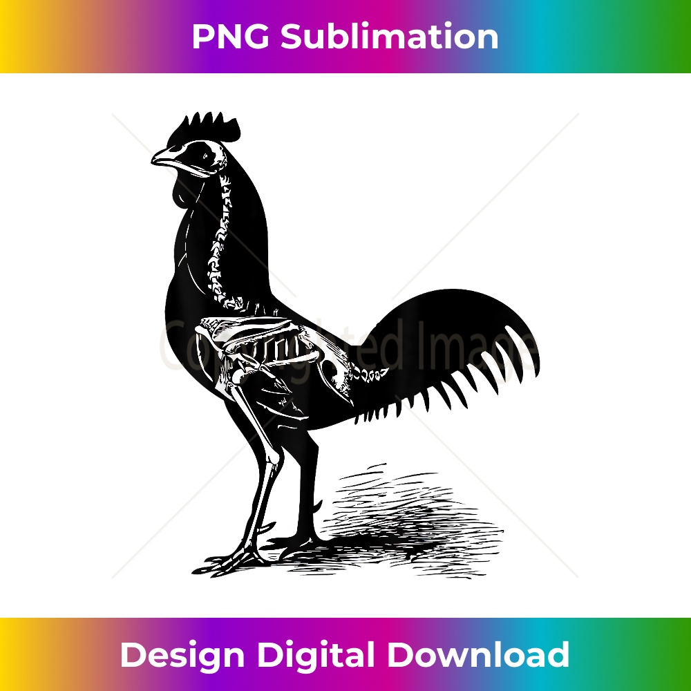 Rooster Skeleton Chicken - Chic Sublimation Digital Download | Inspire Uplift