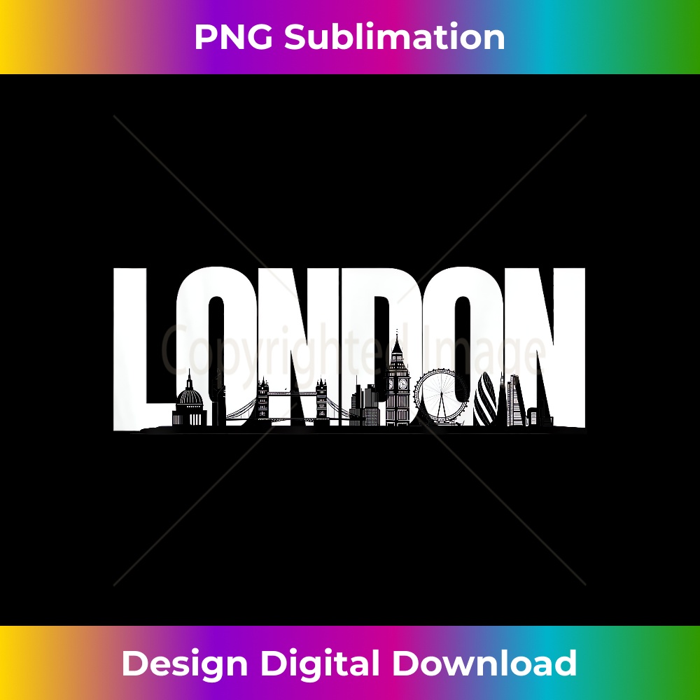 London UK Bold Font with City Skyline Silhouette - Sophistic | Inspire ...