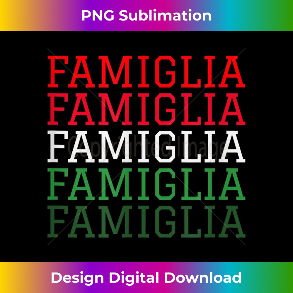 Famiglia, Italian Family - Innovative PNG Sublimation Design - Inspire ...