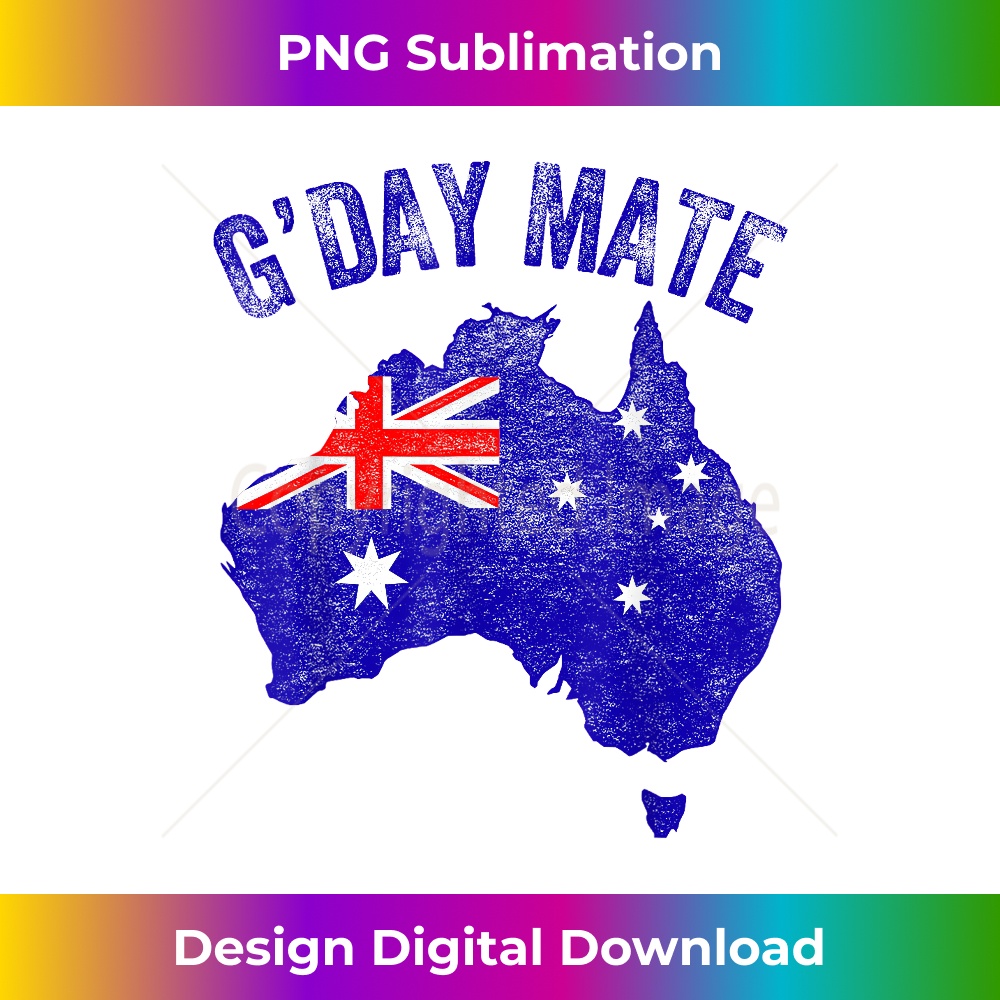 Australia G'Day Mate Funny Australian Flag Aussie Map - Urba | Inspire ...
