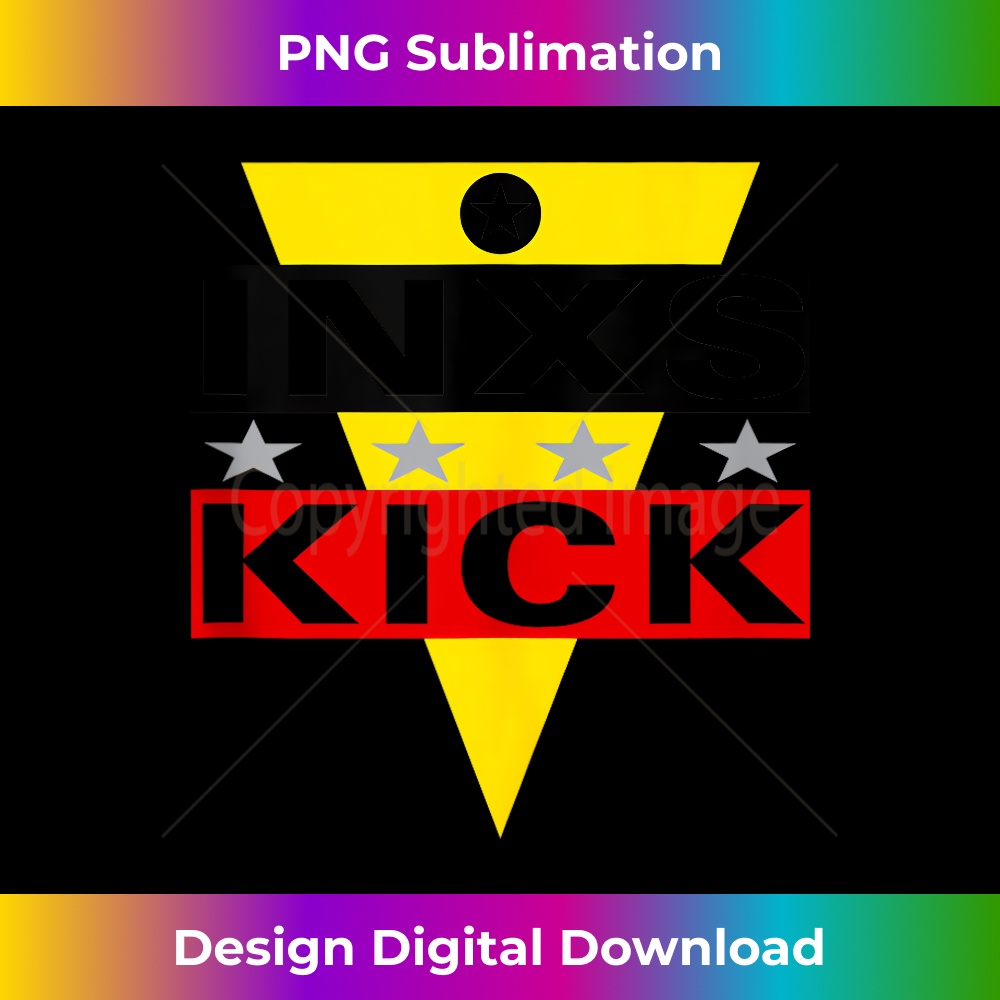 Official INXS Kick Triangle Logo Tank Top - Deluxe PNG Subli | Inspire ...