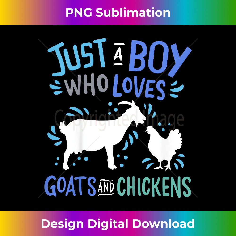 Kids Goat Chicken Just A Boy Who Loves Goats And Chickens Gi | Inspire ...
