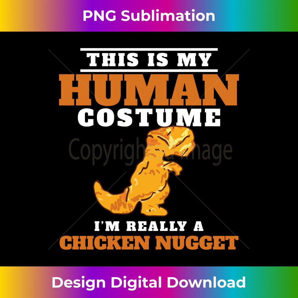 My Human Costume A Chicken Nugget Dino Nuggie Lover Long Sle | Inspire ...