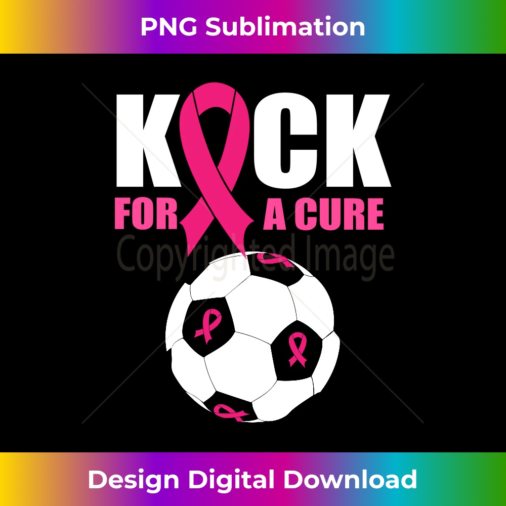 Soccer Breast Cancer Awareness Pink Ribbon Kick For a Cure L | Inspire ...