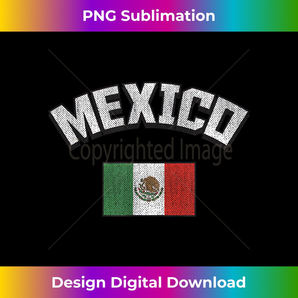 Mexico Flag Vintage Distressed Retro Mexican Pride - Luxe Su - Inspire ...