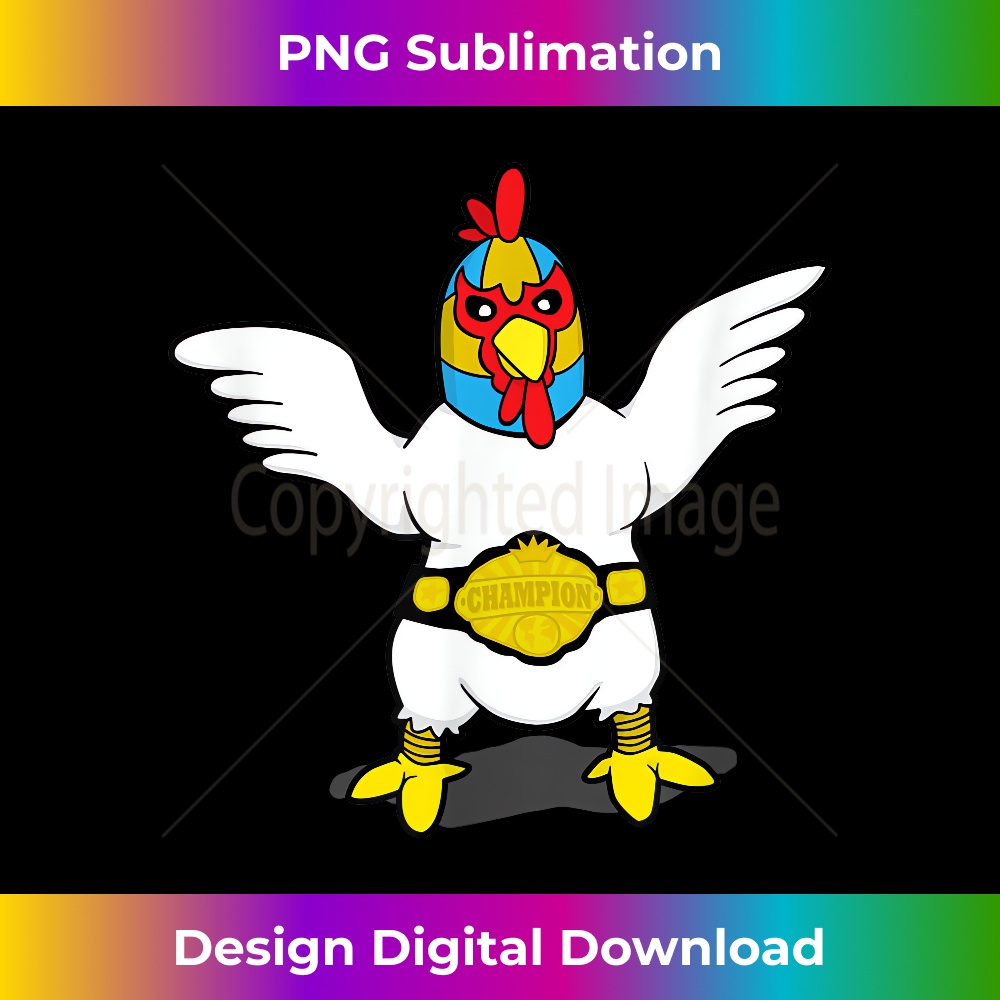 Chicken Luchador Mask Cartoon Fighting Wrestler - Classic Su | Inspire ...