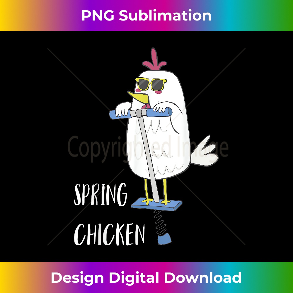 Spring Chicken Chicken On Pogo Stick Funny Chicken - Contemp | Inspire ...