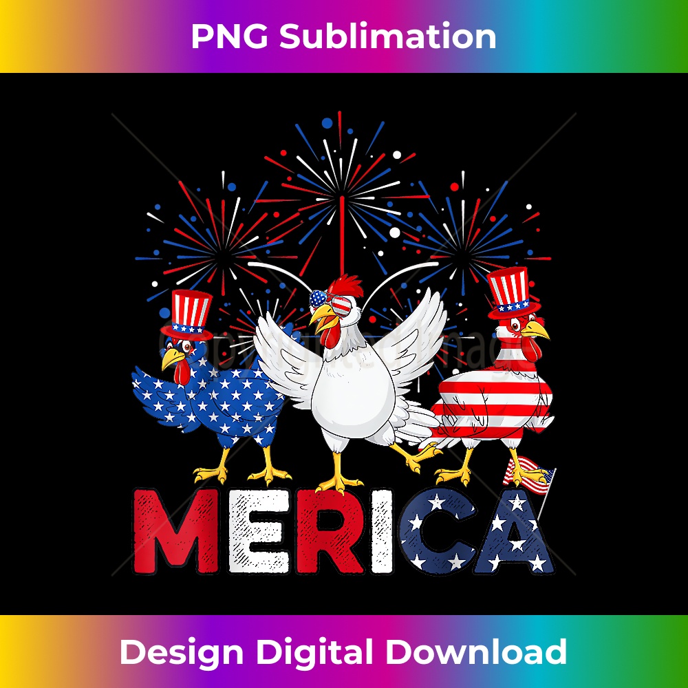 Cute Red White Blue Chicken American Flag Farmer 4th Of July | Inspire ...
