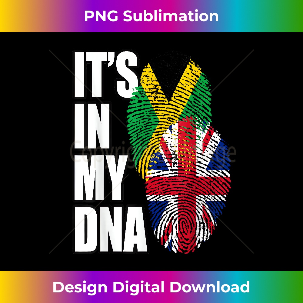 British And Jamaican Mix DNA Flag Heritage - Sublimation-Opt | Inspire ...